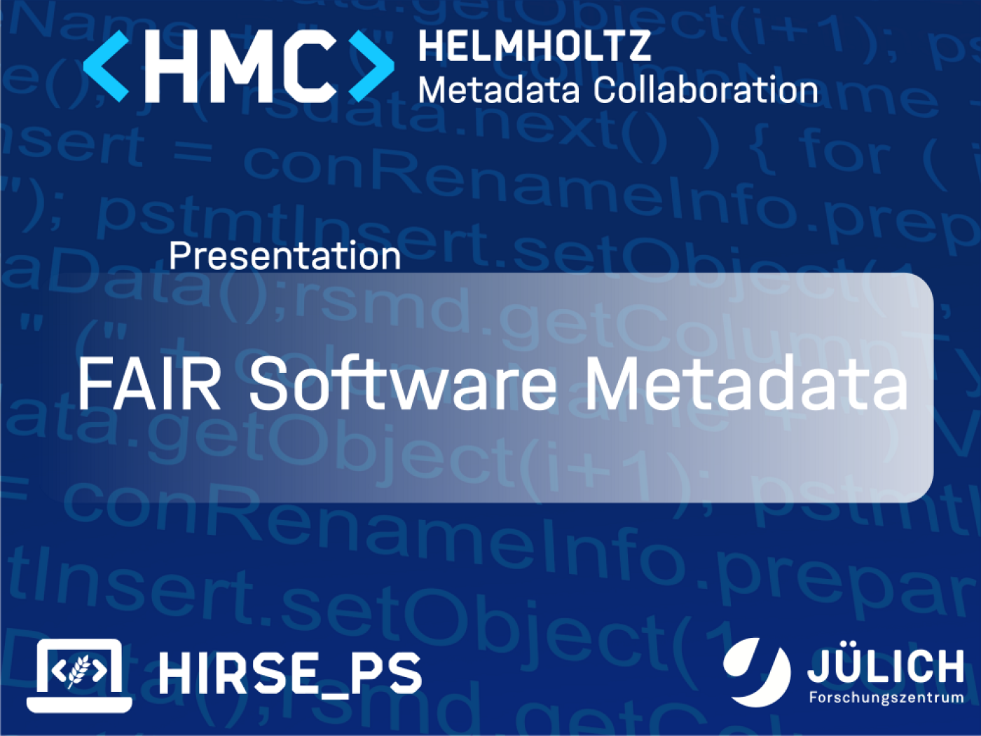 Helmholtz Metadata Collaboration (HMC)